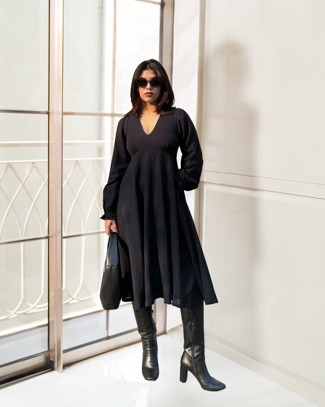 Noire Midi Dress – ORAYA